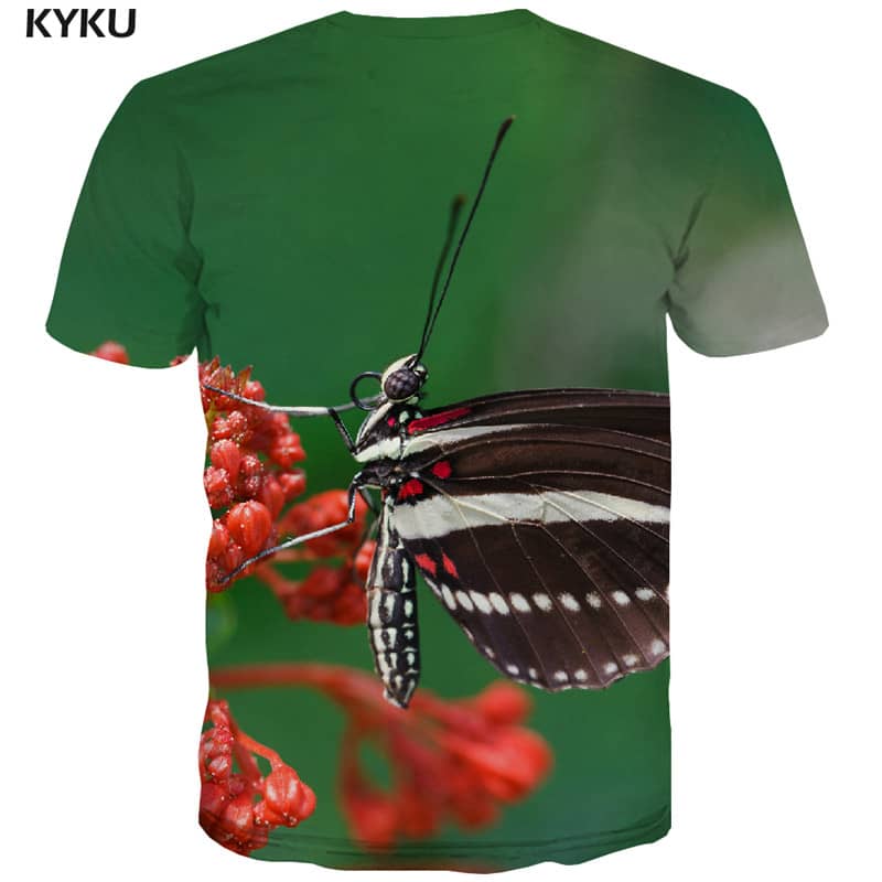 insect tshirt Print clothes plant art costume men Casual beautiful | 3d ...